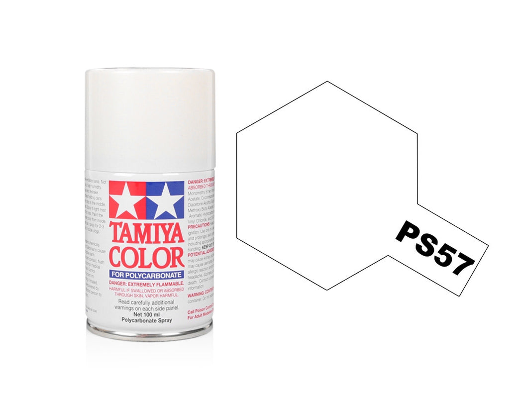 Tamiya 86057 PS-57 Pearl White Polycarbonate Spray Paint — Herts RC Models