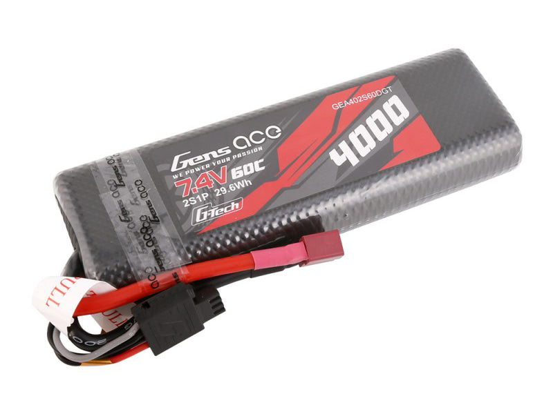 Li-Po G-Tech Hard Case 2S Battery- Deans Connector — Herts RC Models