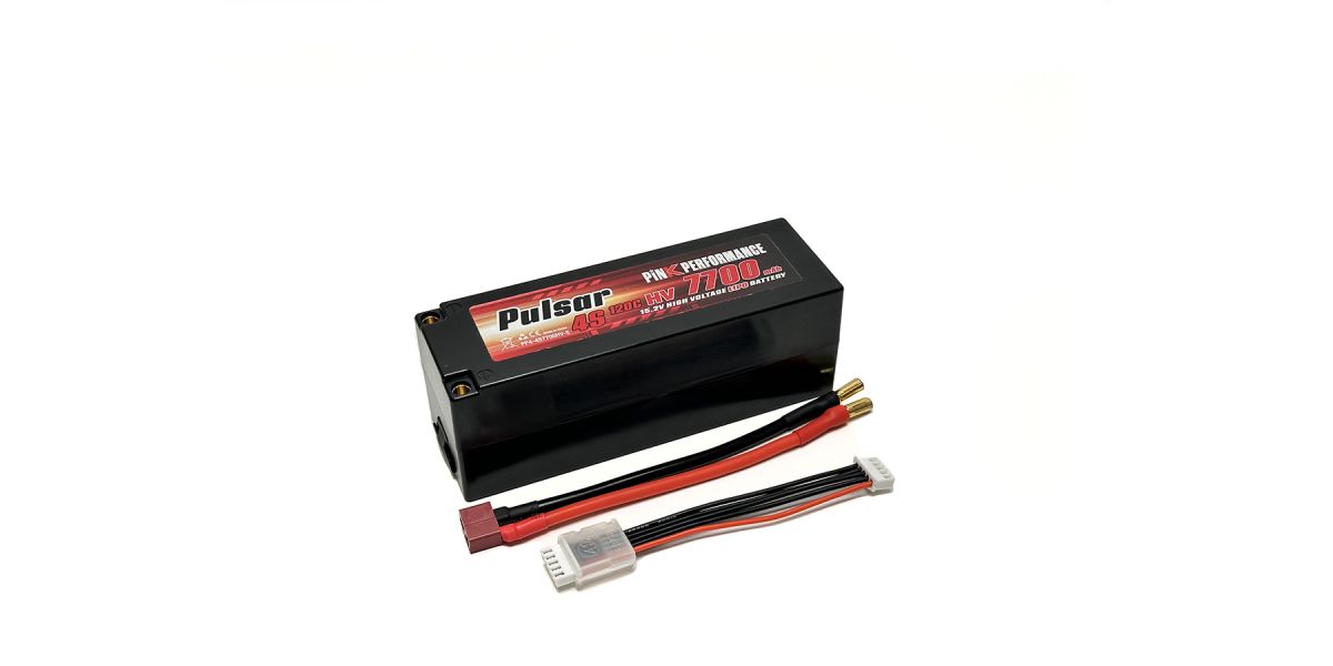 Pink Performance PP4-4S7700HV-5 Pulsar 4S 15.2v 7700mah 130C Lipo ...