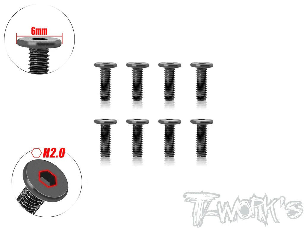 Tworks SS-308LP Socket Head Low Profile Screws（10pcs.） — Herts RC Models