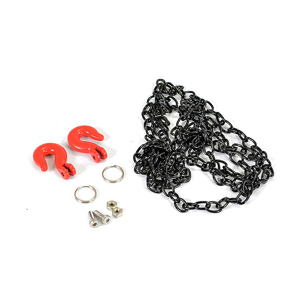 Fastrax FAST2321RB Metal Hook & Black Steel Chain Set 800mm — Herts RC ...