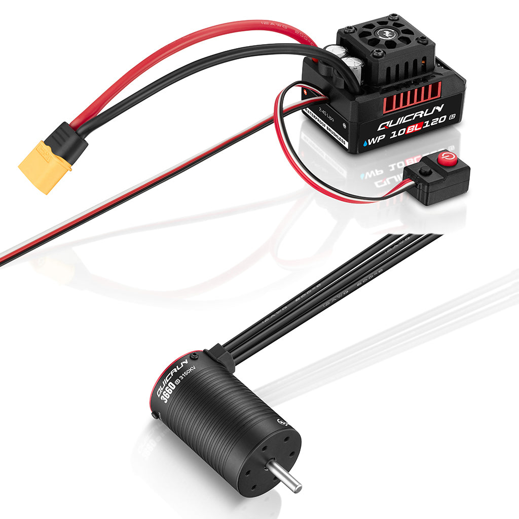 Hobbywing HW38030211 Quicrun Combo QR10BL120 G2 ESC & 3660SL 3700kv G2 Motor — Herts RC Models
