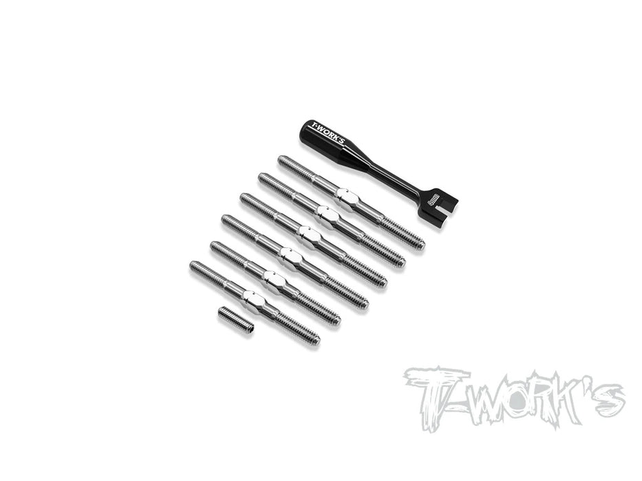 Tworks TB-319 Titanium Turnbuckle Set for Mugen MSB1 — Herts RC Models