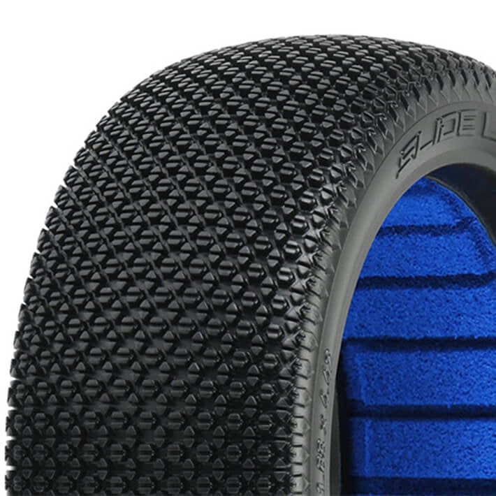 Proline PL9064-17 Slide Lock MC Clay 1/8th Buggy Tyres & Inserts - 1pr ...